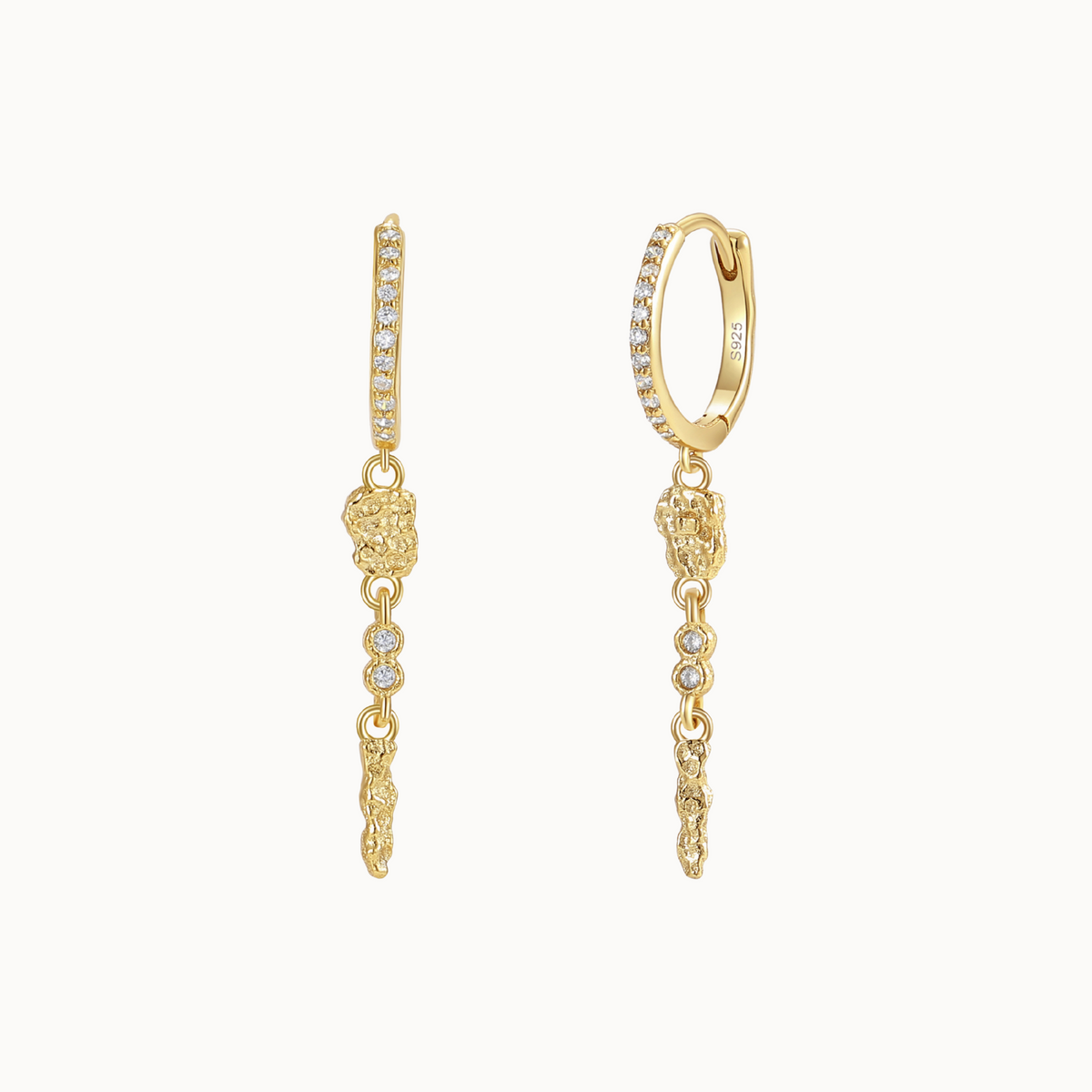 Serqet Earrings - Forgyldt – Nava Copenhagen