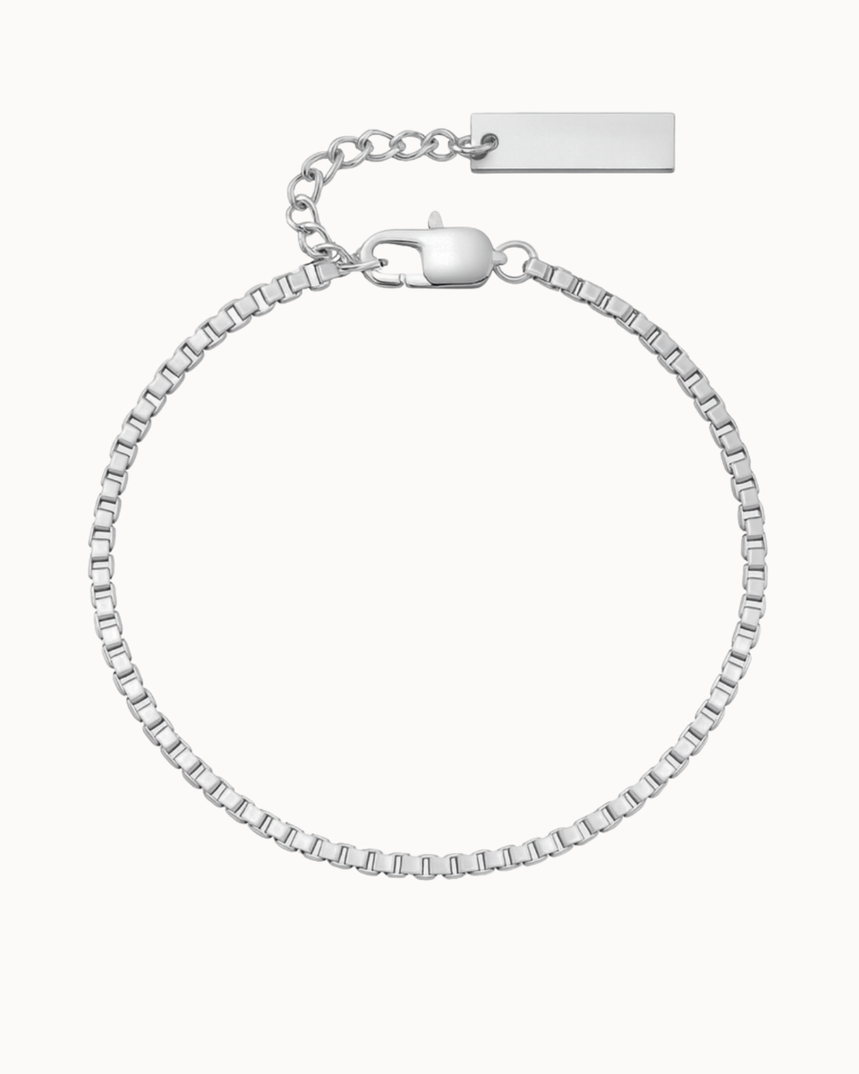 Box Chain Bracelet - Silver-coloured – Nava Copenhagen